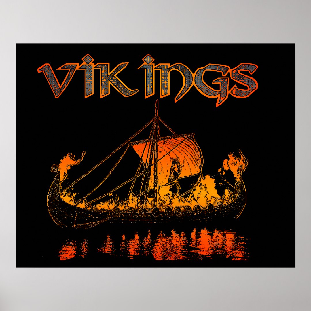 Viking Funeral Poster | Zazzle
