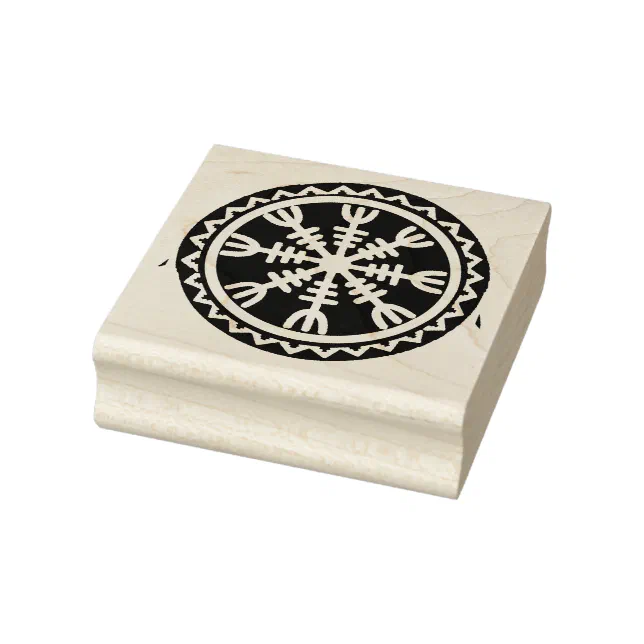Viking Helm of Awe Design Stamp | Zazzle