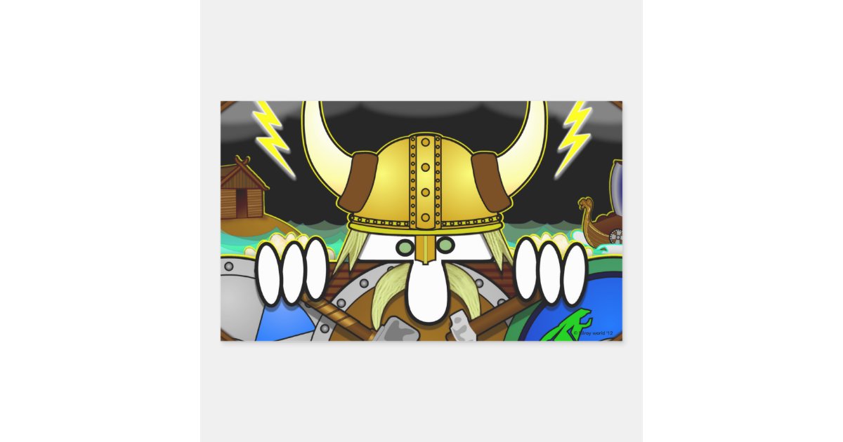 Viking Kilroy Sticker | Zazzle