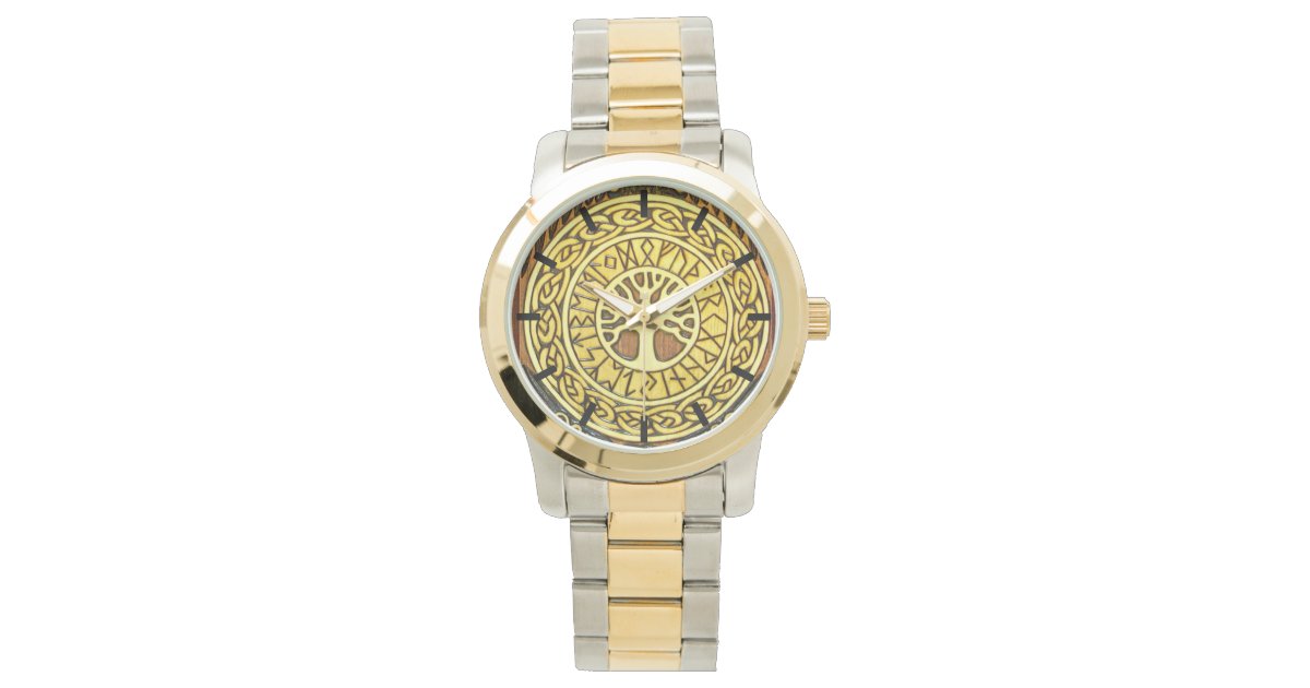 Viking Runes with Tree Watch | Zazzle