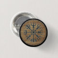 Viking Shield Button - Vegvísir | Zazzle