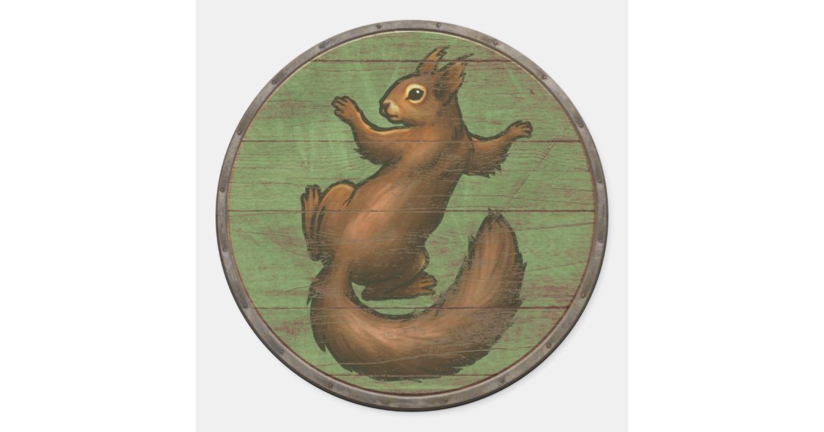 Viking Shield Sticker - Ratatoskr | Zazzle