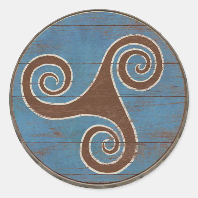 Viking Shield Sticker - Triskele | Zazzle