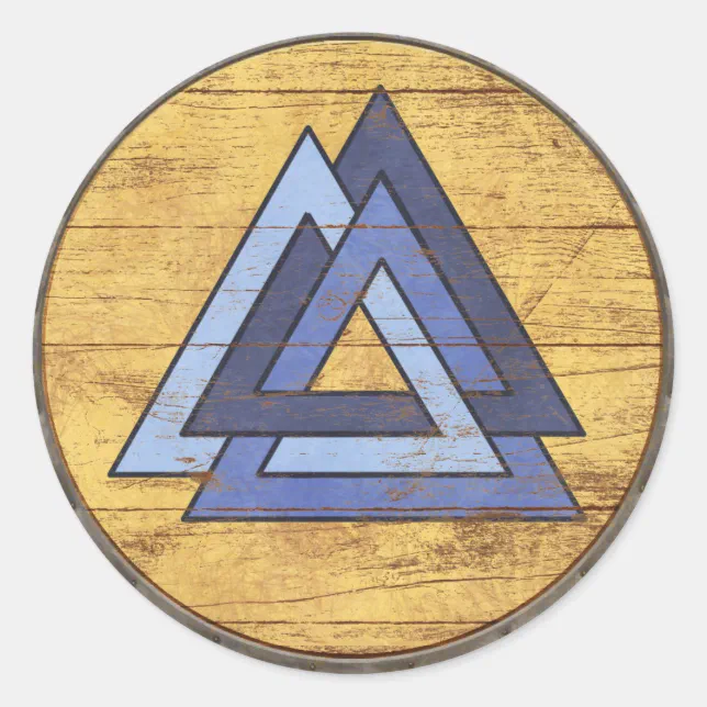 Viking Shield Sticker - Valknut | Zazzle