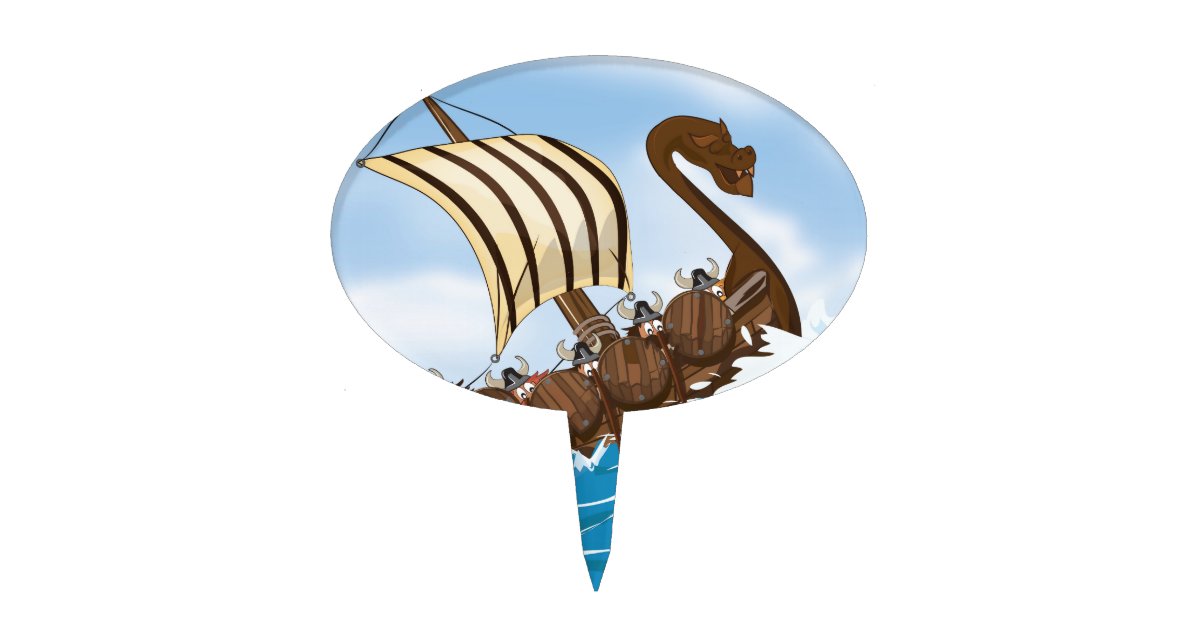 Viking Ship Cake Topper | Zazzle.com