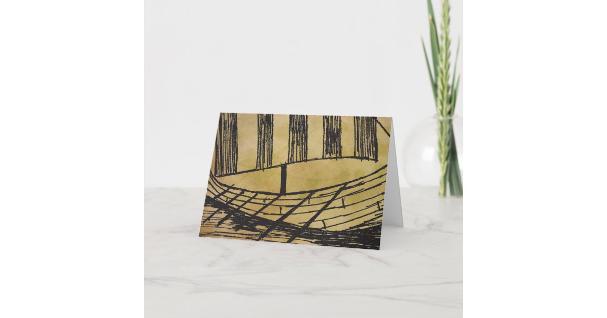 Viking Ship Visund Greeting Card | Zazzle
