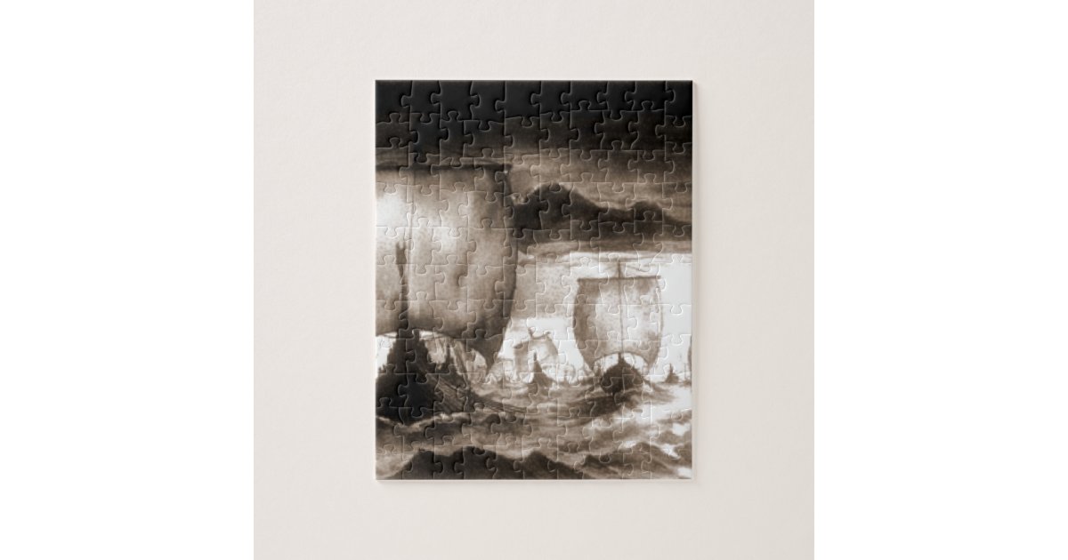 VIKING SHIPS JIGSAW PUZZLE | Zazzle