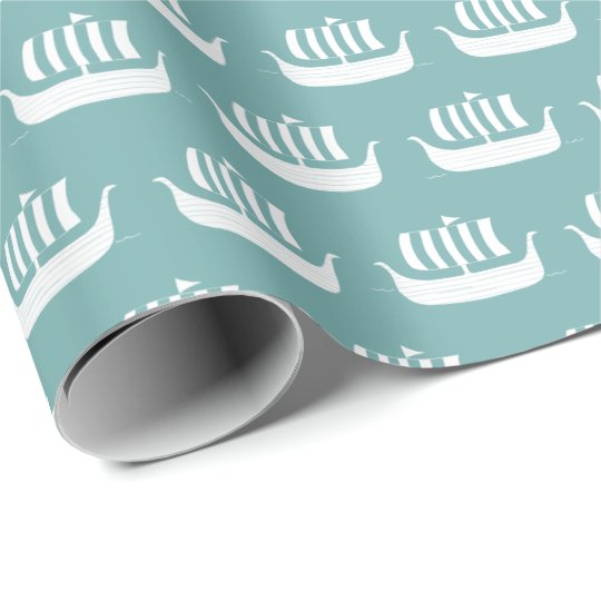 Viking ships wrapping paper | Zazzle.com