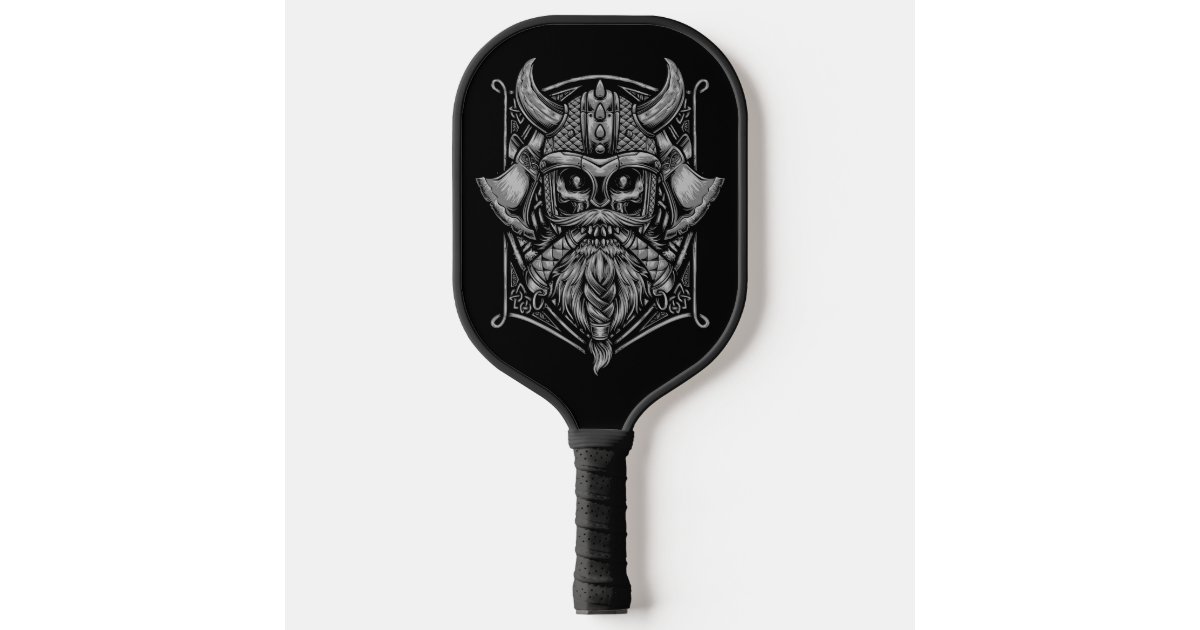 Viking Skull Pickleball Paddle | Zazzle