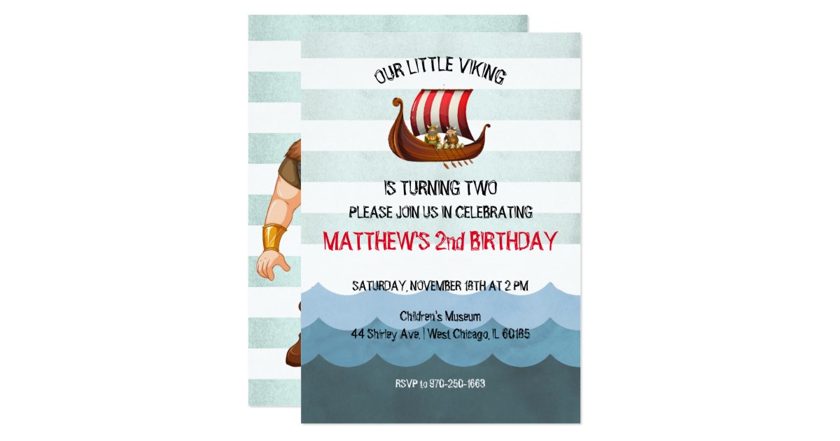 Viking Themed Party Invitation | Zazzle.com