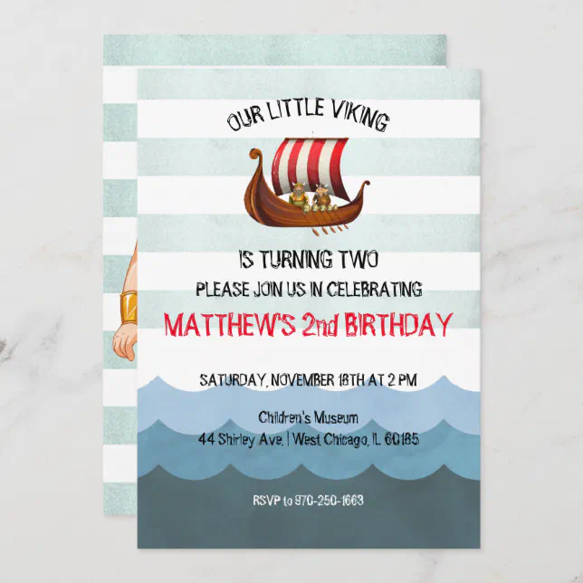 Viking Themed Party Invitation | Zazzle