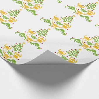 Viking Valhalla Christmas Tree Wrapping Paper | Zazzle