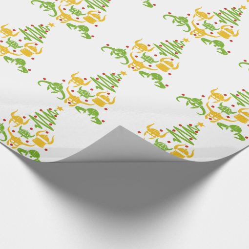 Viking Valhalla Christmas Tree Wrapping Paper | Zazzle