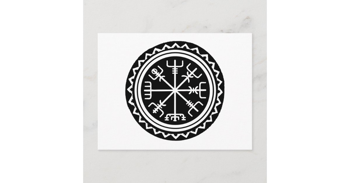 Viking Vegvisir Compass Postcard | Zazzle