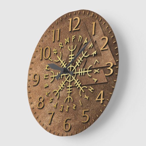 Viking Warrior Large Clock | Zazzle