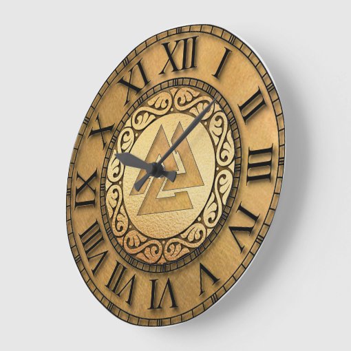 Viking Warrior Large Clock | Zazzle