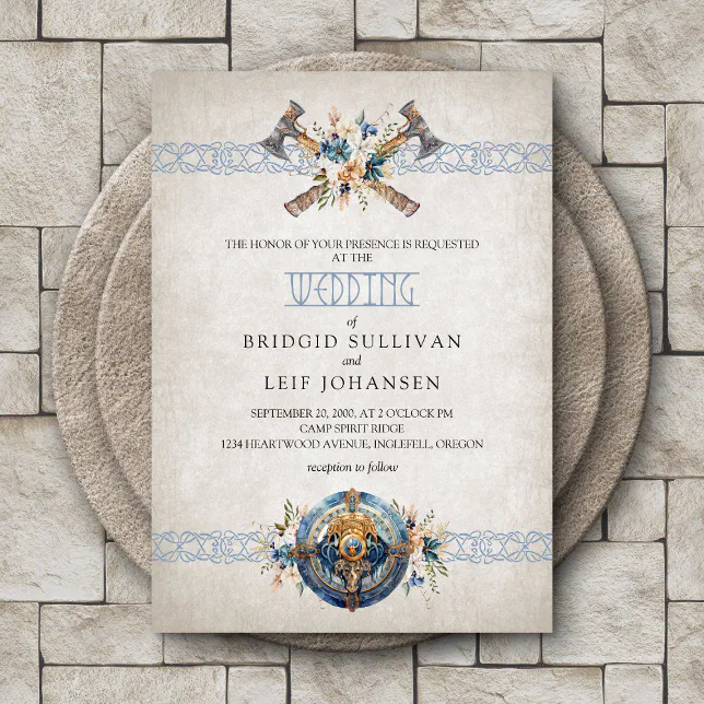 Viking Wedding Invitation | Zazzle