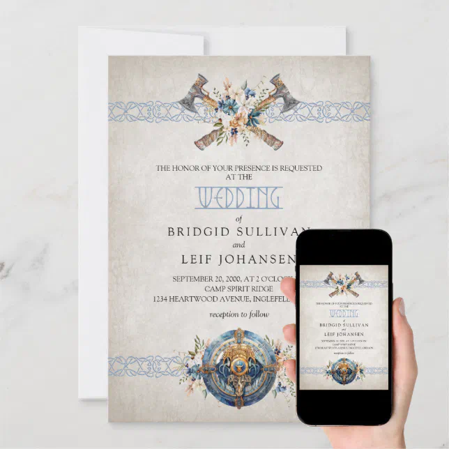 Viking Wedding Invitation | Zazzle