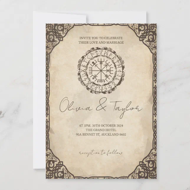 Viking wedding invitation 60 photos - Vianawedding.com