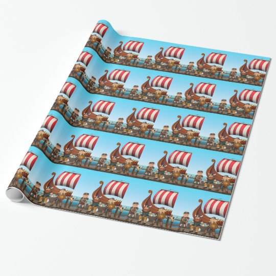 Vikings Wrapping Paper | Zazzle.com