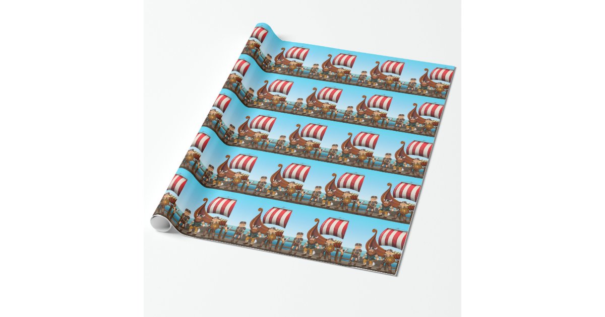 Vikings Wrapping Paper | Zazzle