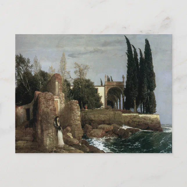 Villa By The Sea by Arnold Bocklin, Symbolism Art Postcard | Zazzle