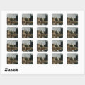 Villa By The Sea by Arnold Bocklin, Symbolism Art Square Sticker | Zazzle