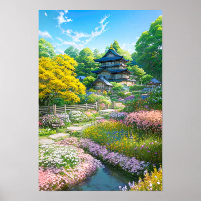 Villa in full Bloom Poster | Zazzle