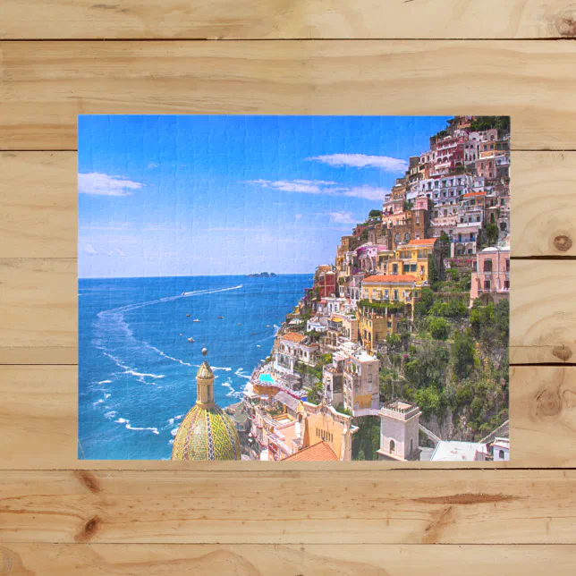 Village View Of Positano, Italy Jigsaw Puzzle | Zazzle