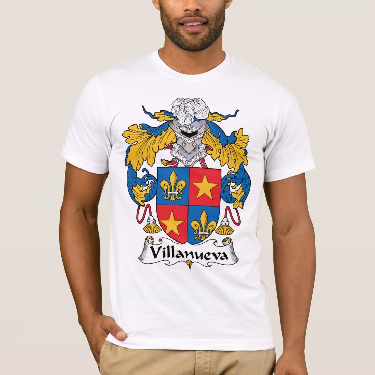 Villanueva Family Crest T-Shirt | Zazzle