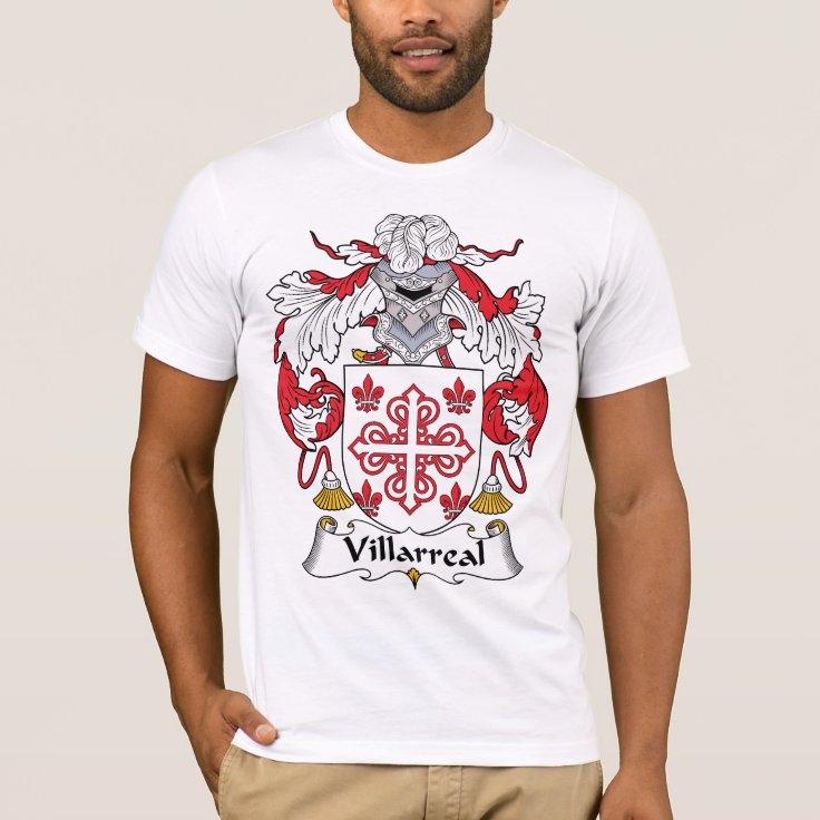 Villarreal Family Crest T-Shirt | Zazzle