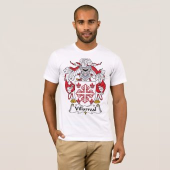 Villarreal Family Crest T-Shirt | Zazzle