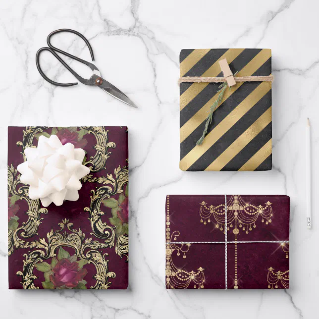 Vin Rouge French Red Wine Wrapping Paper Sheets | Zazzle