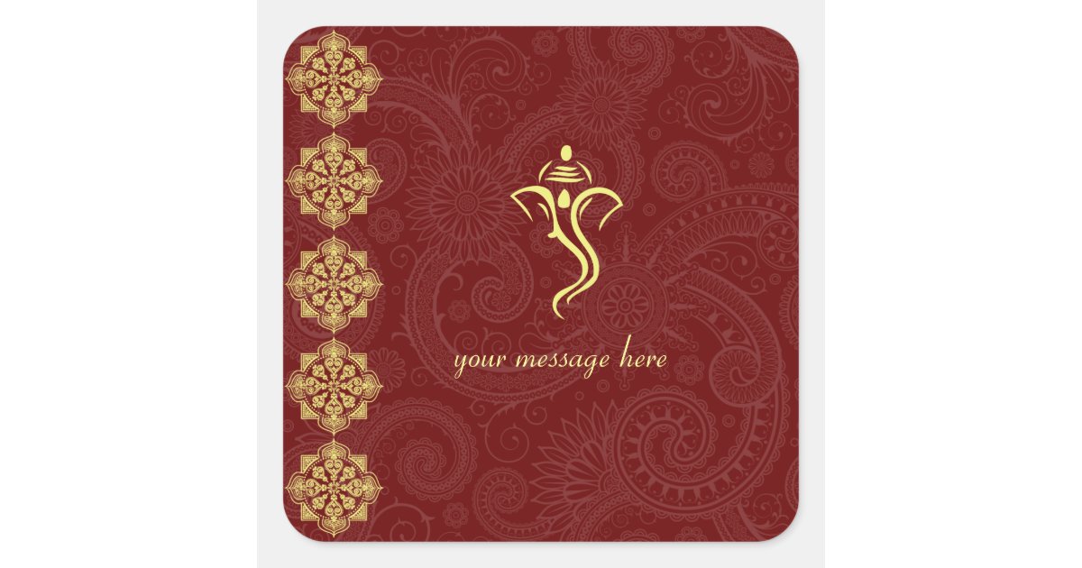 Vinayaka Wedding Stickers | Zazzle