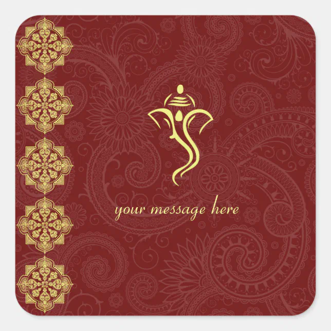 Vinayaka Wedding Stickers | Zazzle