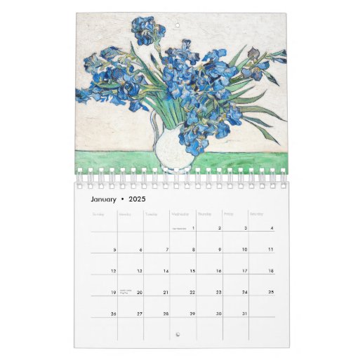 Vincent van Gogh Art Masterpieces Calendar | Zazzle