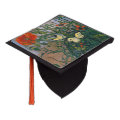 Vincent van Gogh - Butterflies and Poppies Graduation Cap Topper | Zazzle