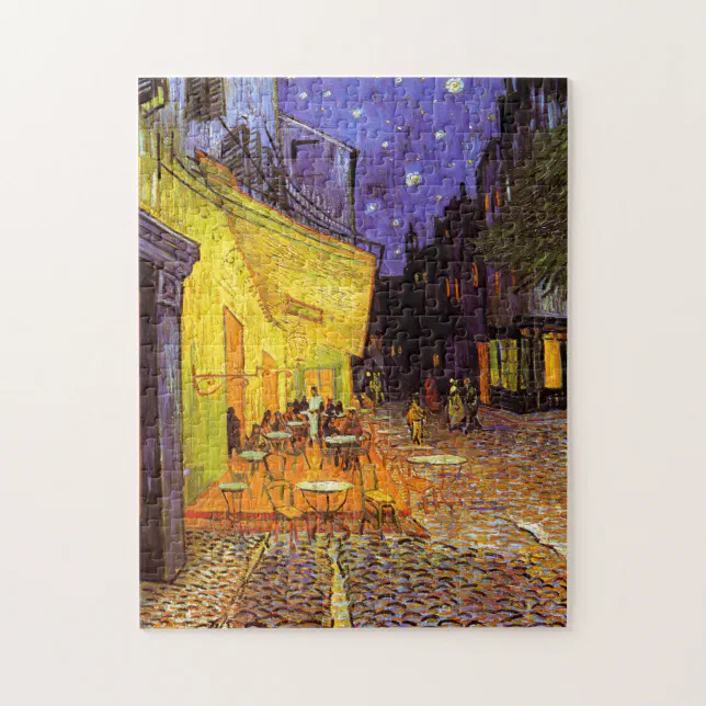 Vincent Van Gogh Cafe Terrace At Night Fine Art Jigsaw Puzzle | Zazzle