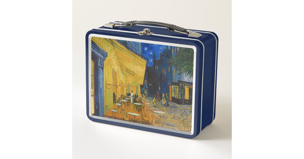 Vincent van Gogh - Cafe Terrace at Night Metal Lunch Box | Zazzle