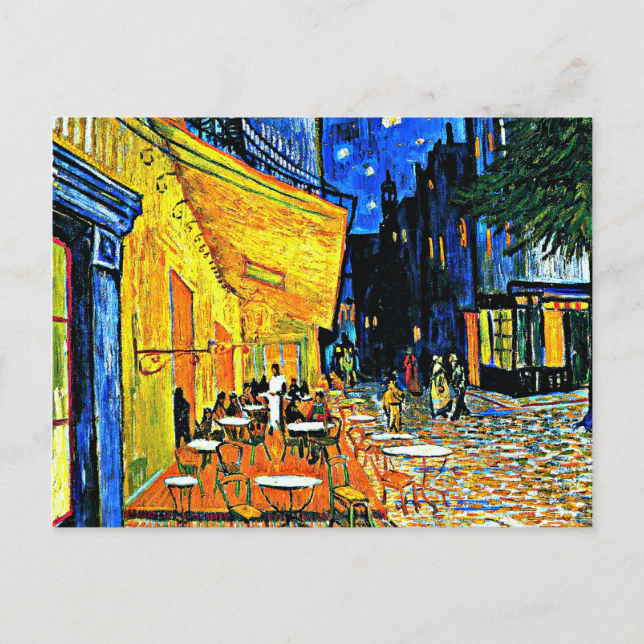 Vincent Van Gogh - Cafe Terrace Post Card | Zazzle