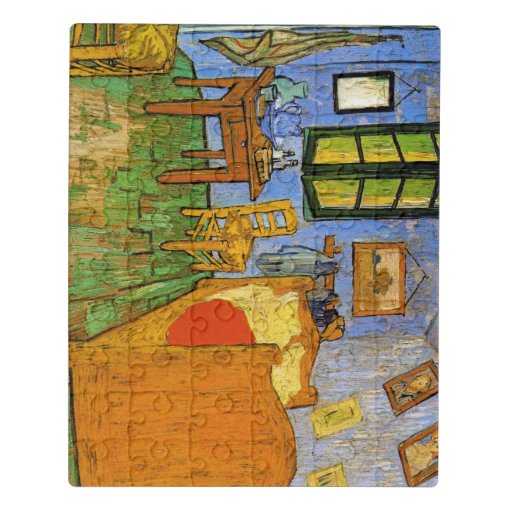 Vincent Van Gogh Famous Masterpiece Bedroom Jigsaw Puzzle | Zazzle