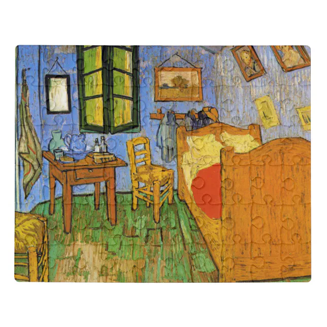 Vincent Van Gogh Famous Masterpiece Bedroom Jigsaw Puzzle | Zazzle