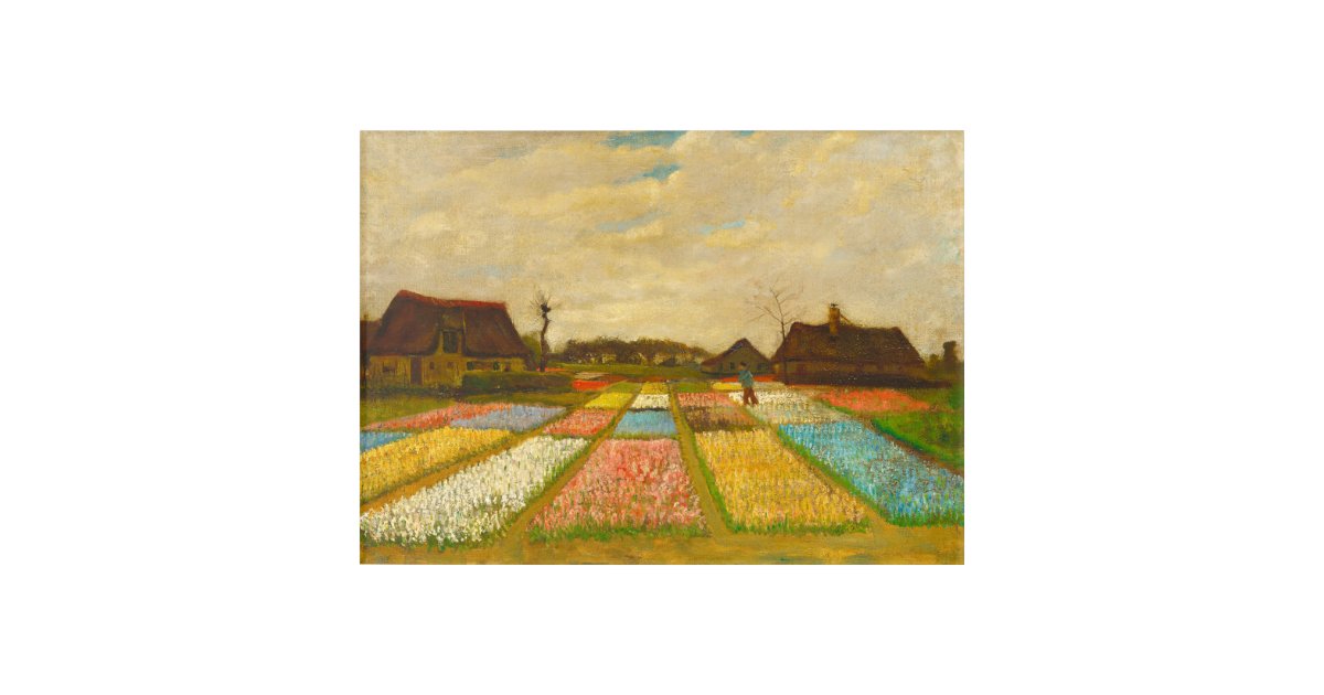 Vincent van Gogh Flower Beds in Holland Acrylic Print | Zazzle