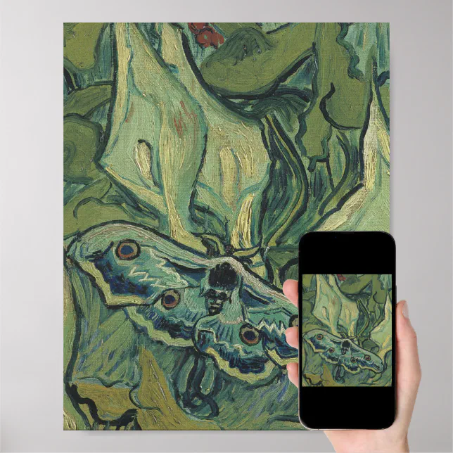 Vincent Van Gogh - Great Peacock Moth Poster | Zazzle
