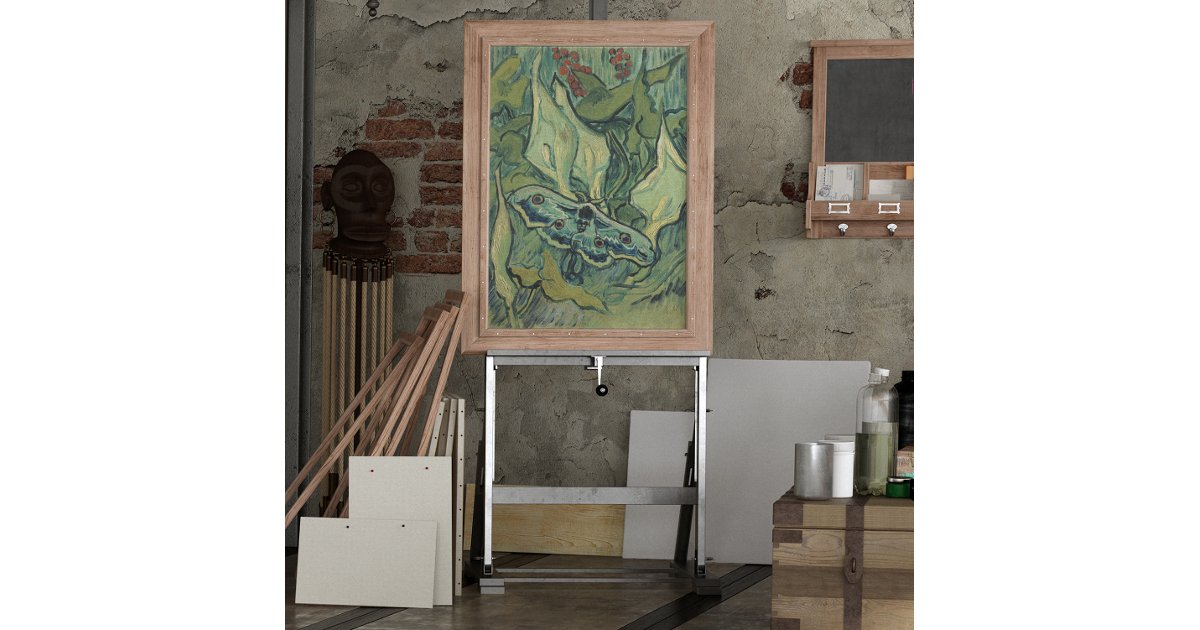 Vincent van Gogh - Great Peacock Moth Poster | Zazzle