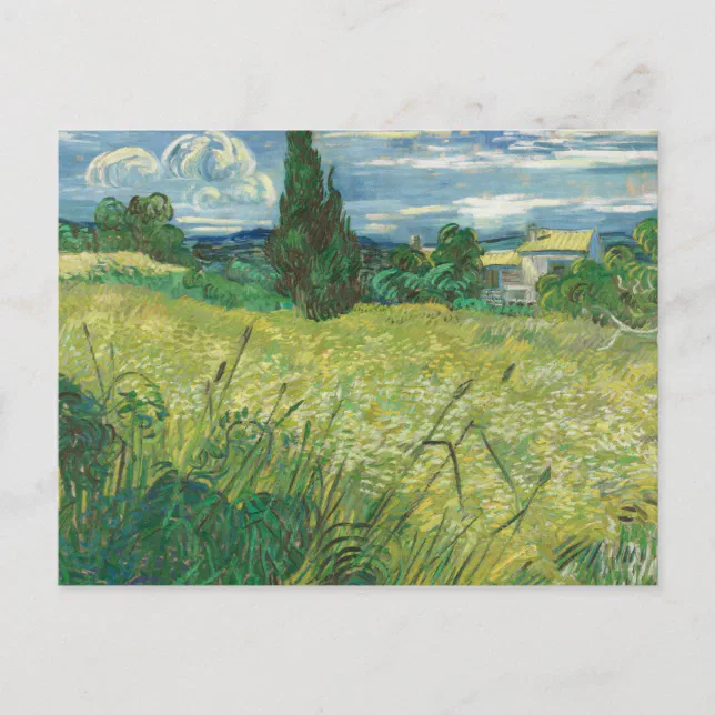 Vincent van Gogh - Green Field Postcard | Zazzle