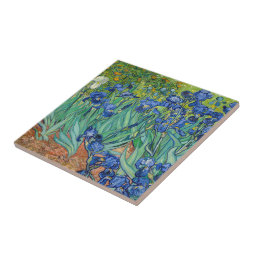 Vincent Van Gogh - Irises Ceramic Tile | Zazzle