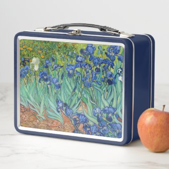 Vincent Van Gogh - Irises Metal Lunch Box | Zazzle