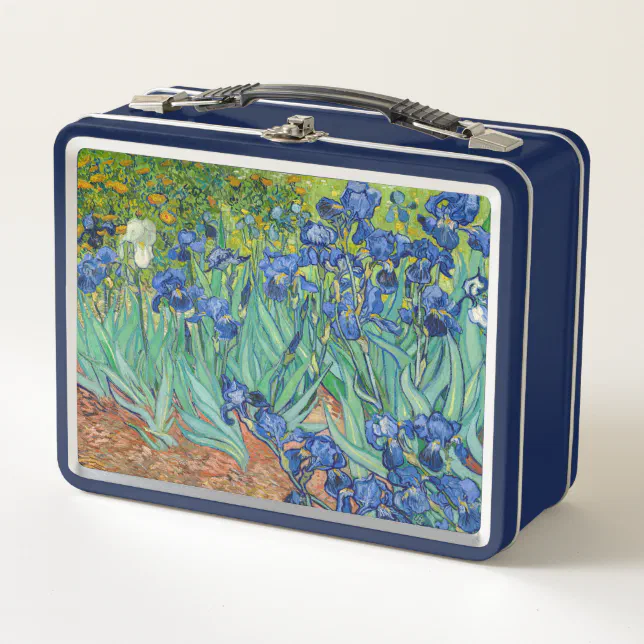 Vincent Van Gogh - Irises Metal Lunch Box | Zazzle