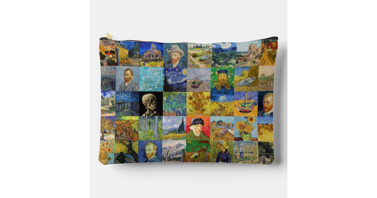 Vincent van Gogh - Masterpieces Mosaic Patchwork Accessory Pouch | Zazzle